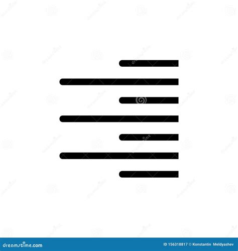 Text Right Icon Simple Glyph Vector Of Text Editor Set Icons For Ui