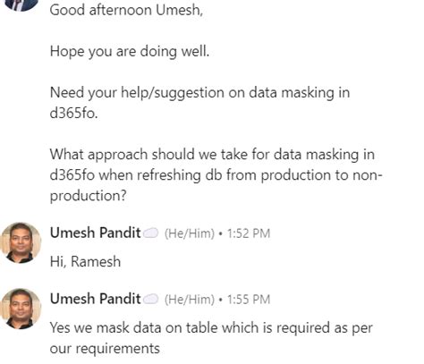 What Approach Should We Take For Data Masking In D365fo When Refreshing