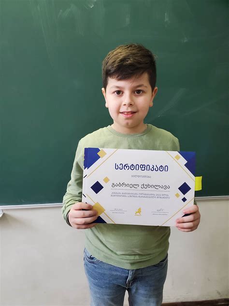 სოფიო ხელაძის პორტფოლიო მოსწავლეთა წარმატებები