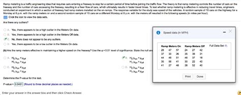Solved Ramp Metering Is A Traffic Engineering Idea That