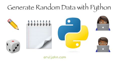 Arul John On Linkedin Generate Random Data Using Python
