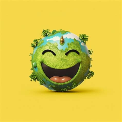 Premium Ai Image A Planet With A Face And The Word The Earth On It