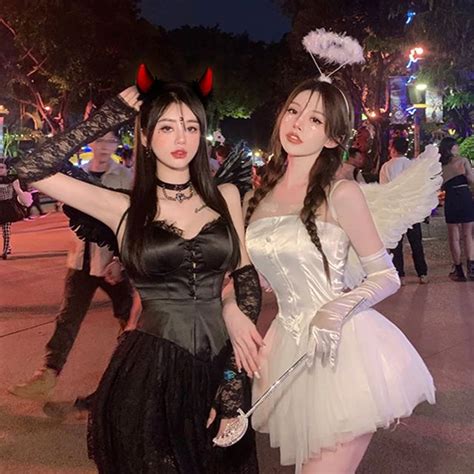 갓샵 천사 악마 날개 코스튬 옷 코스프레 의상 [이벤트 할로윈 데이 분장 봉 소품 머리띠 복장] 위시버킷