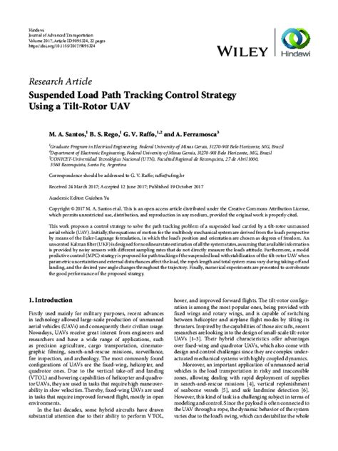 Pdf Suspended Load Path Tracking Control Strategy Using A Tilt Rotor Uav
