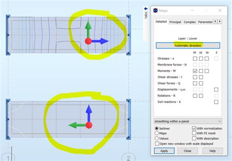 在 Robot Structural Analysis 中为相似板显示的不同力图