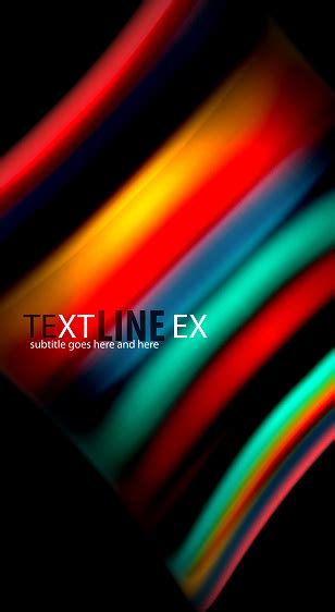 검은 배경에 초록 물결 라인 유체 레인 보우 스타일 컬러 줄무늬 프레 젠 테이 션 애플 리 케이 션 배경 배너 또는 포스터에 대