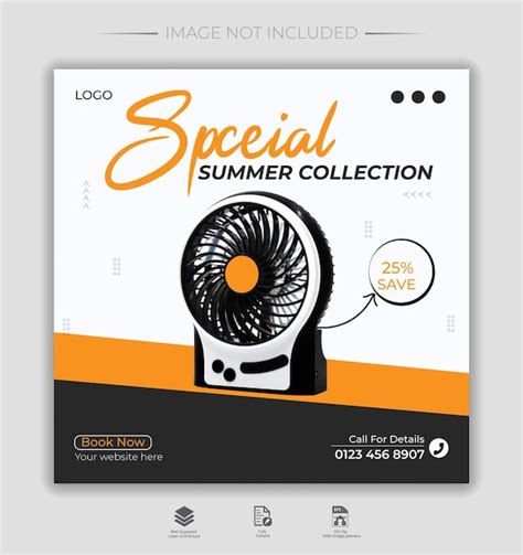 Premium Vector Vector Social Media Table Fan Menu Online Branding Design