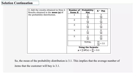 mean and variance of discrete random variable pptx