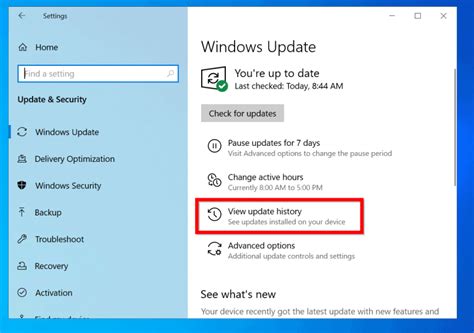 Windows Update History How To Check Windows Update History