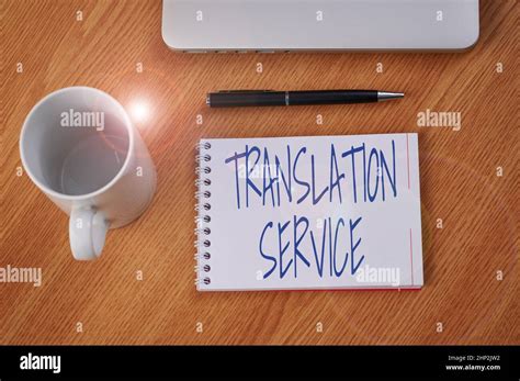 Writing Displaying Text Translation Service Business Concept The