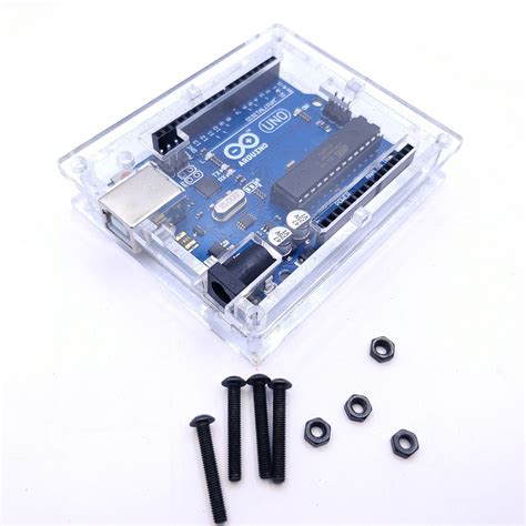 Transparent Acrylic Case Shell Enclosure Computer Box For Arduino UNO R Italy Dip Type Smd Type
