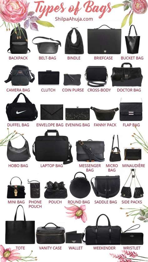 Types Of Bags A Complete Guide To 40 Different Bags Styles Types Of