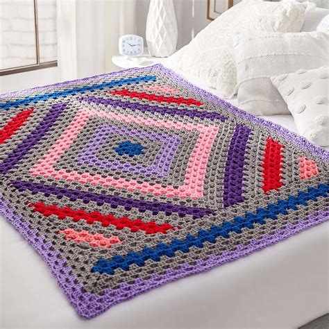 Ravelry Diamond In The Rough Throw Pattern By Jessie Rayot