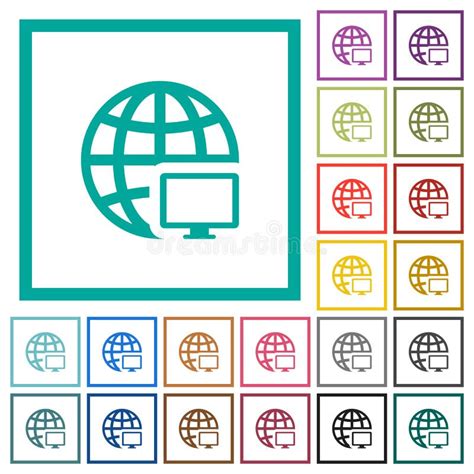 Remote Terminal Simple Icons Stock Vector Illustration Of Rounded Administration 188169413