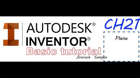 Basic Autodesk Inventor 2021 Ch21 Plane Youtube