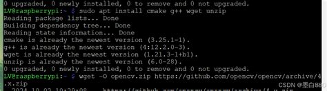 2024 10 1 多种方法在树莓派4b bookworm 上安装opencv 树莓派安装opencv csdn博客