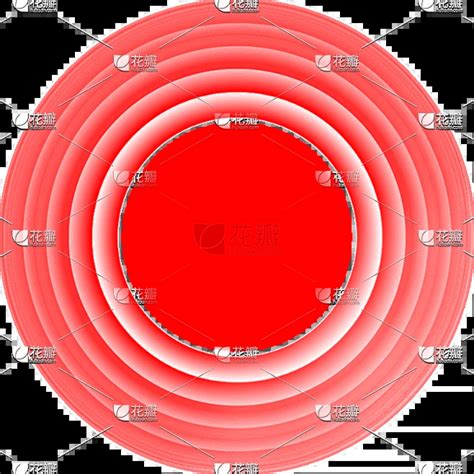 常规通用环状渐变按钮元素贴纸素材 花瓣网