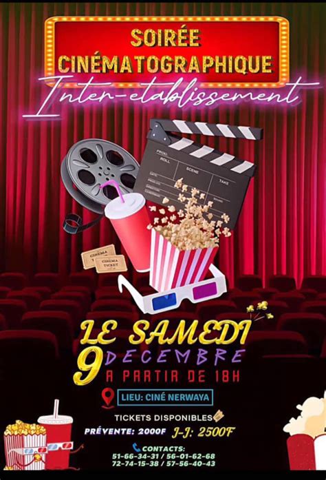 Soirée Cinématographique Inter établissement Où Sortir à Ouagadougou