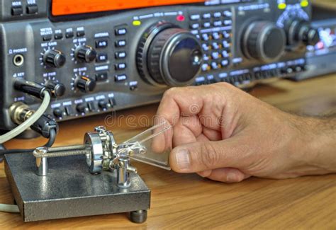 Modern High Frequency Radio Amateur Transceiver Stock Image Image Of Electronic Equipment