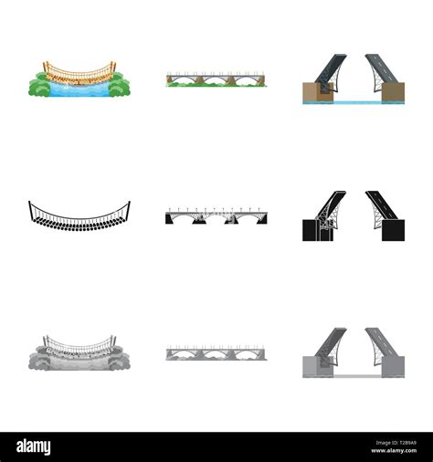 Isolated Object Of Connection And Design Logo Set Of Connection And Side Stock Vector