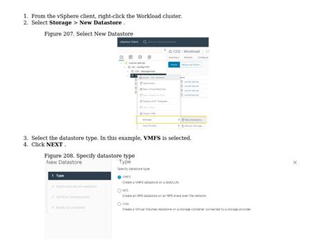 Create Datastore For Esxi Host Smartfabric Storage Software Deployment Guide Dell