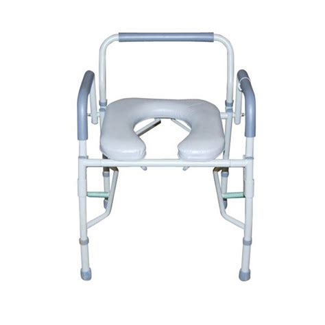 Drop Arm Bedside Commode With Padded Seat And Arms