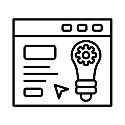 Premium Vector Solution Line Illustration