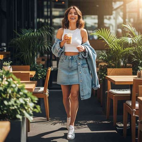 15 Chic Denim Skirt Outfit Ideas For Every Season And Occasion