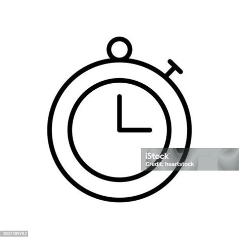 Ikon Vektor Ikon Timer Ilustrasi Elemen Sederhana Desain Simbol Timer
