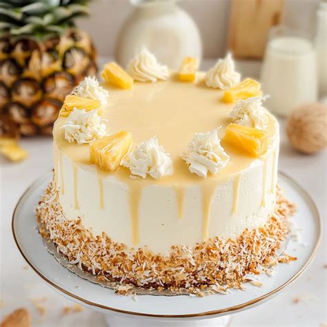 Pineapple Coconut Cake A Tropical Escape Awaits Easystepsrecipes
