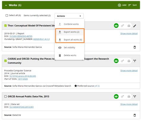 Exporting Works Into A Bibtex File Orcid