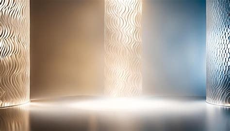 Light Background With Faint Scallop Designs Premium Ai Generated Image