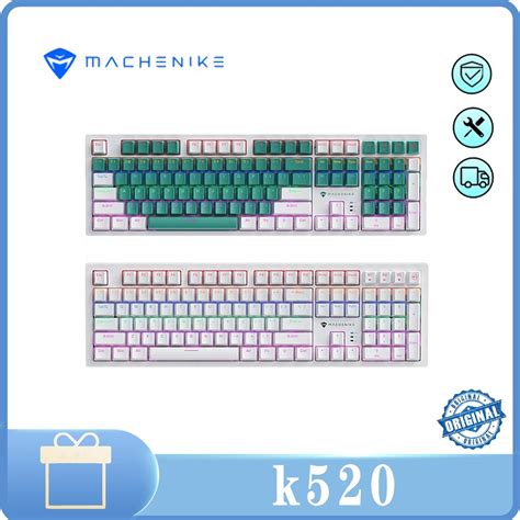Jual Keyboard Mekanik Kabel MACHENIKE K520 108 Tombol Kolom Konfigurasi Penuh JeUKd4p4