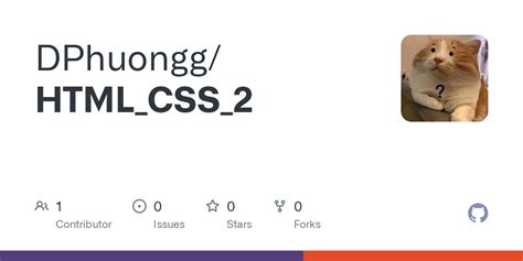 github dphuongg html css 2