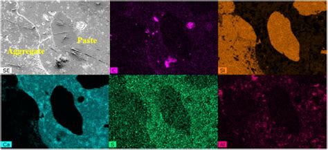 Sem Eds Data Showing The Original Micrograph And Elemental Mapping Of Download Scientific