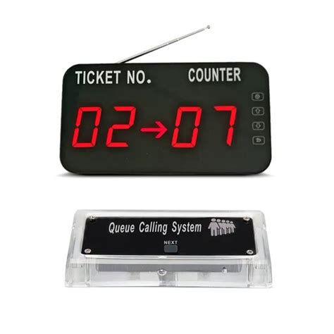 Wireless Queue Call System Queuing Screen Number Led Display And Button