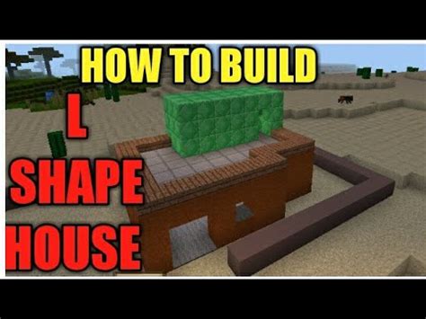 How To Build L Shape House In Minecraft Youtube