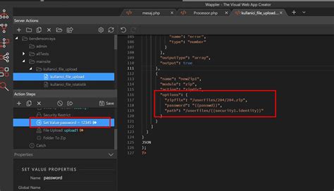 How Can I Create Password Protected Zip File Need Help Wappler Community