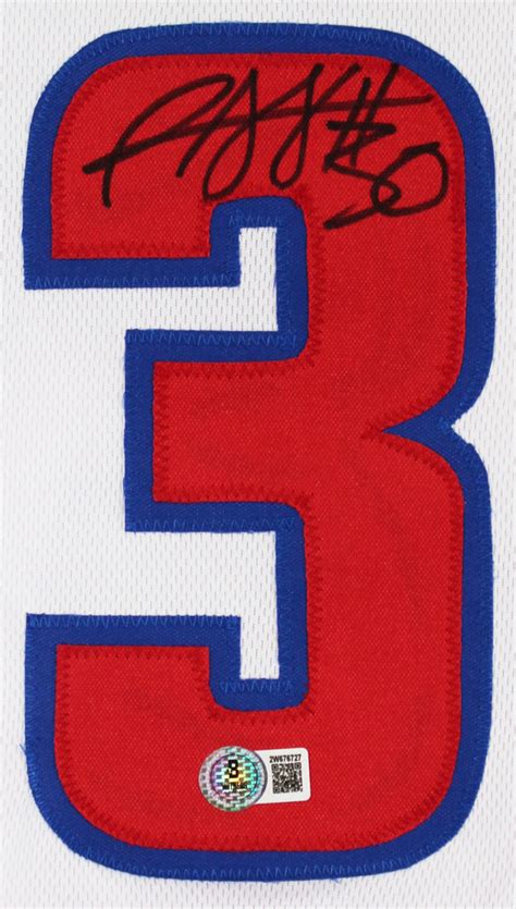Rasheed Wallace Authentic Signed White Pro Style Jersey Bas Witnessed Super Sports Center