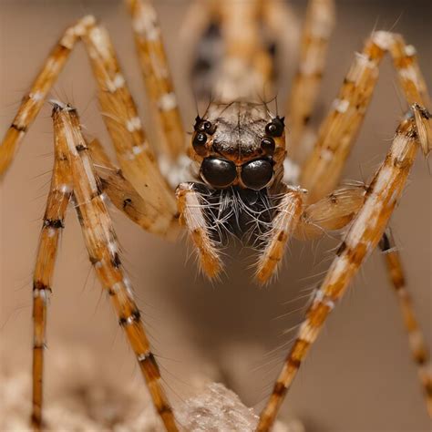 A Spider With A Spider On Its Face And A Spider On Its Front Premium