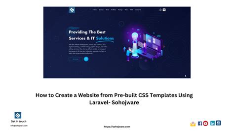 Sohojware How To Create A Website From Pre Built Css Templates Using Laravel Sohojware