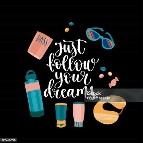 여행 영감 견적 및 여행 항목 여행이나 모험에 대한 긍정적 인 문구 가방에 대한 스톡 벡터 아트 및 기타 이미지 가방 공항 관광 Istock