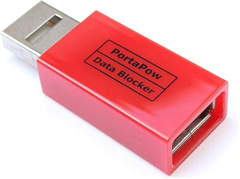 Amazon Com PortaPow USB Data Blocker Protect Against Juice Jacking Red Electronics