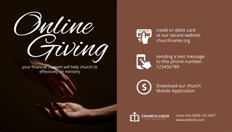 Copy Of Church Tithe And Offering Ways To Give Postermywall