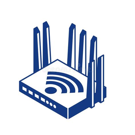 Wifi Router Sign Wi Fi Internet Equipment Icon Stock Illustration Illustration Of
