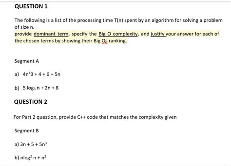 Solved QUESTION The Following Is A List Of The Processing Chegg