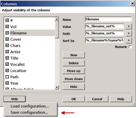 Collapsingexpanding Columns Function General Discussion Mp3tag Community