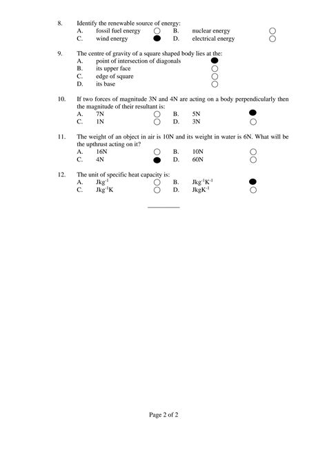 Solution Physics Ssc I Solution Of 2nd Set Model Question Paper