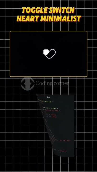 Toggle Switch Heart Minimalist Coding Bca Webdesign Important
