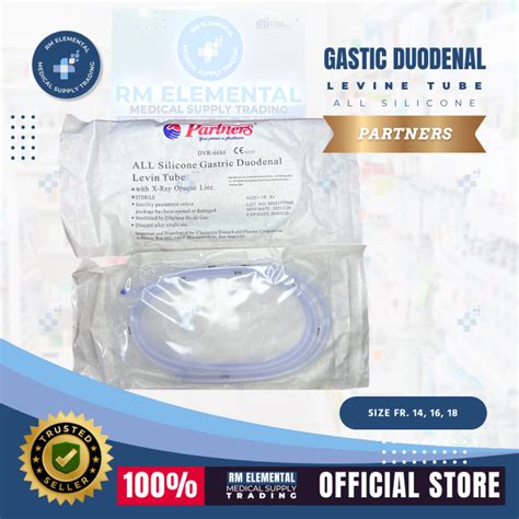Partners Nasogastric Tube NGT W X Ray Opaque Line FR14 FR16 FR18 Per PIECE Lazada PH